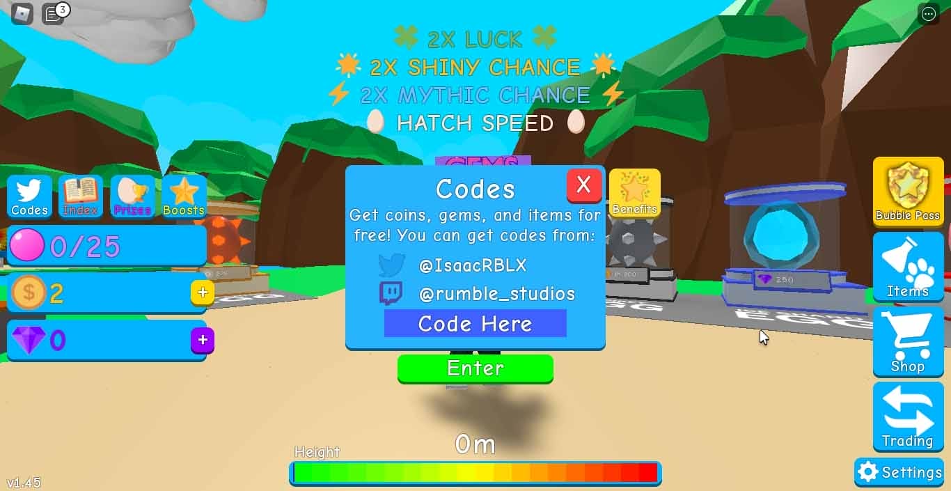 Bubble Gum Simulator Codes (October 2023)- Free Luck and Speed | GameGrinds
