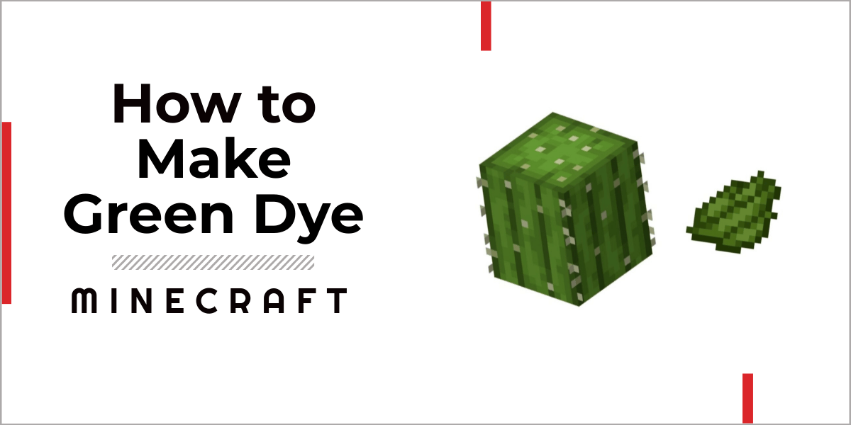 How to Make Green Dye in Minecraft and Apply The Color To Your Items [Complete Guide] | GameGrinds