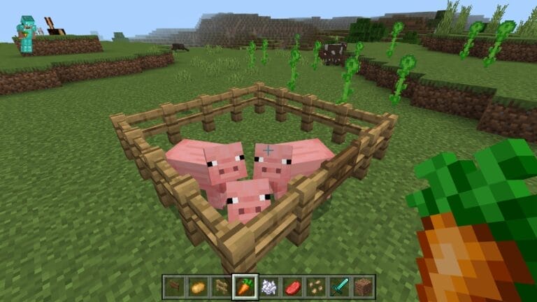What Do Pigs Eat In Minecraft - A Complete Guide | GameGrinds