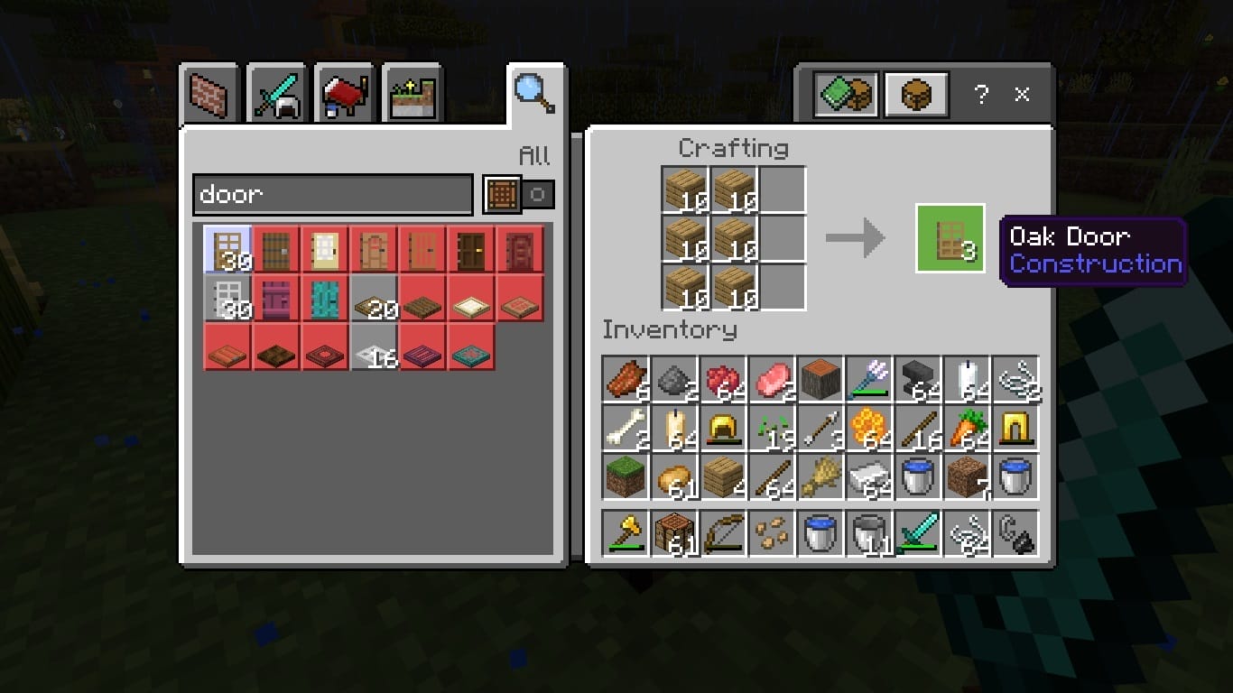 How To Make A Door In Minecraft - For Entry Players | GameGrinds