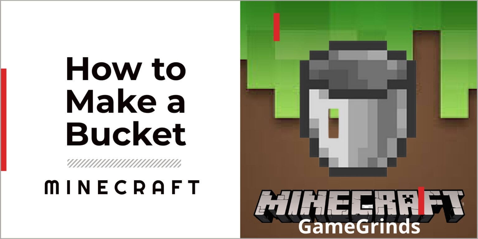 How To Make A Bucket In Minecraft and Transport Liquids | GameGrinds